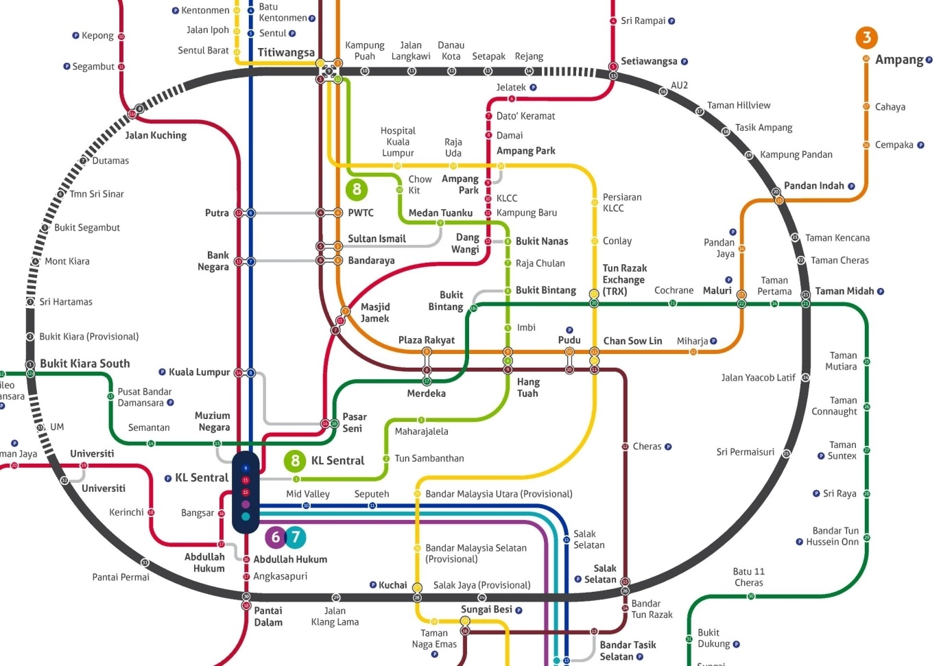 全程长50.8公里 MRT 3车站清单曝光 - SoyaCincau