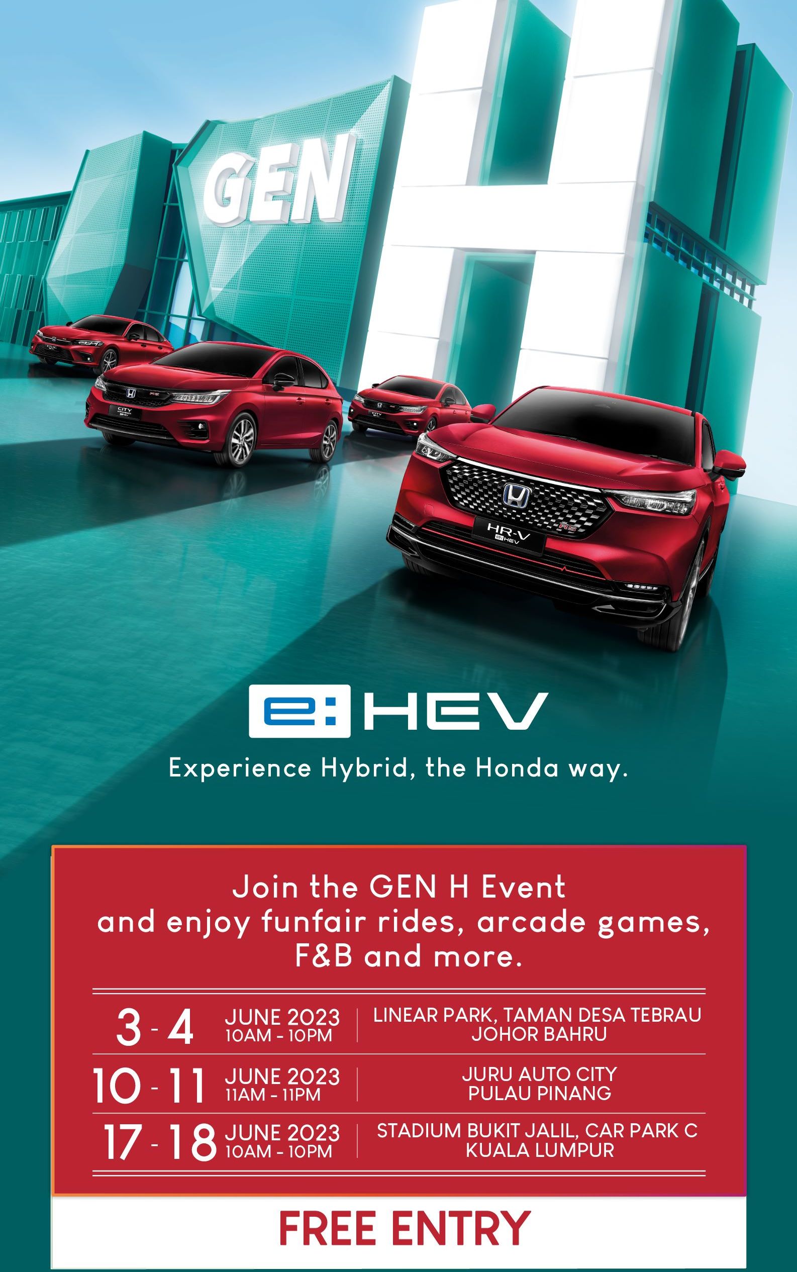 本田3年内在大马售逾7000辆e:HEV混合动力车 - SoyaCincau