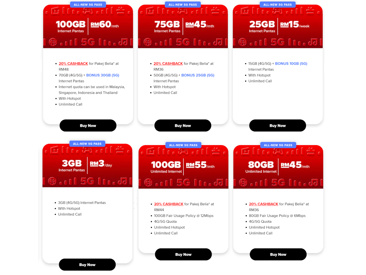Hotlink 5G新预付配套 每日仅需RM3 - SoyaCincau